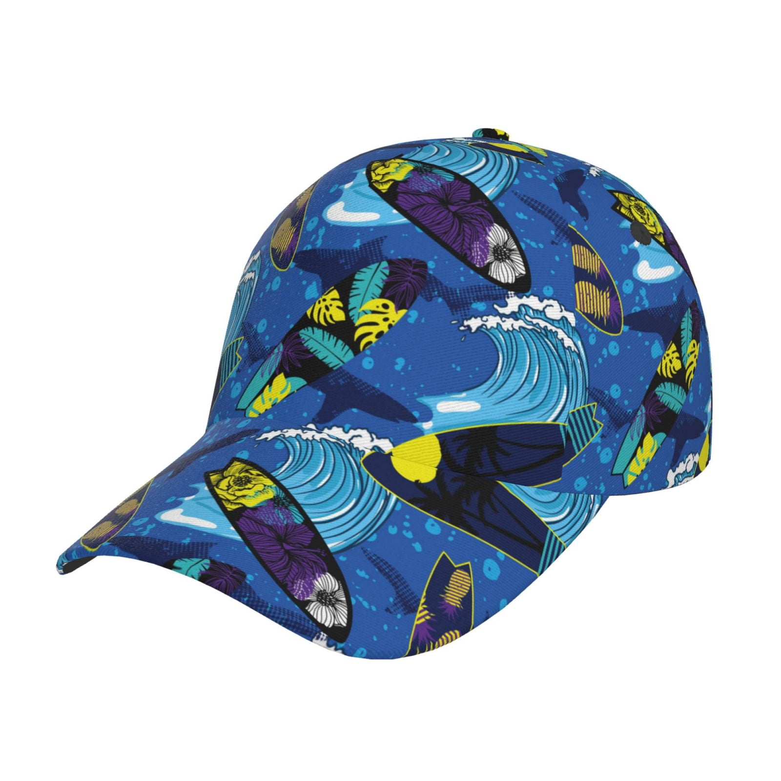 Baseball Cap - Hawaiian Flower Pineapple Paddleboard Adjustable Size ...