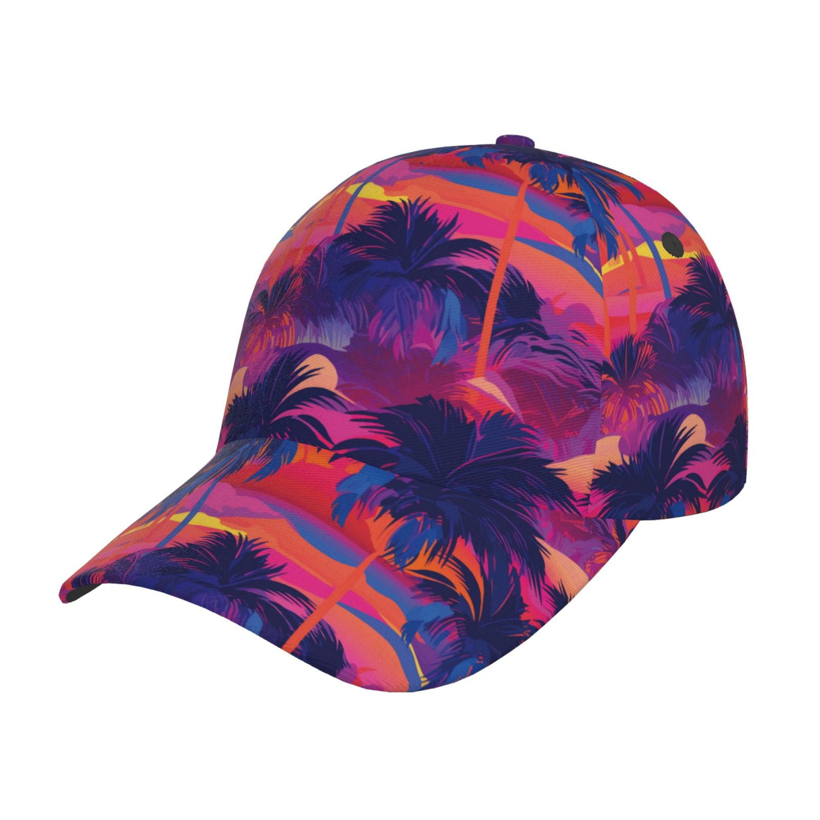 Baseball Cap, Hawaiian Style Colorful Sunset Hats For Men Women Low ...