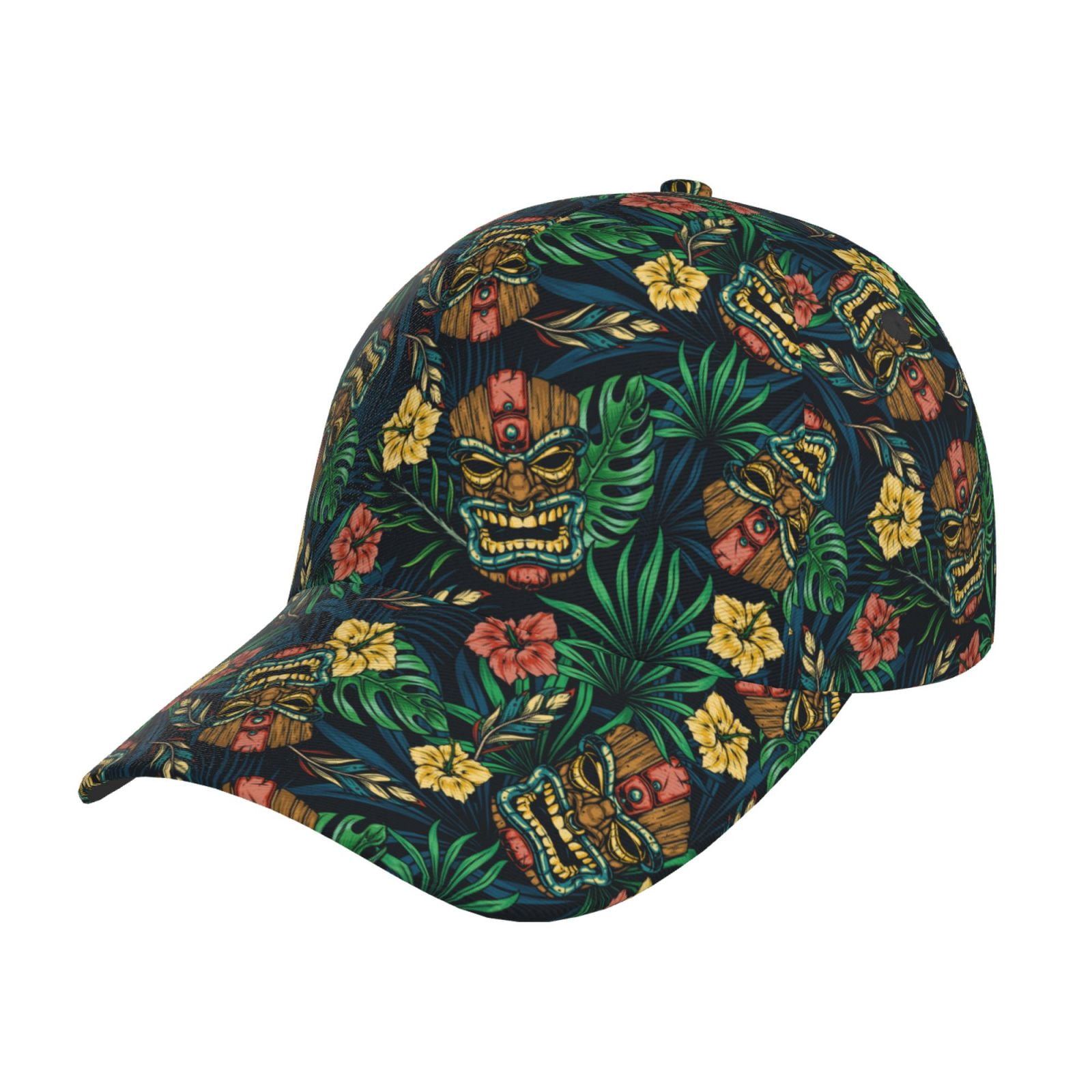 Baseball Cap, Hawaiian Tribal Mask Trucker Hats Women Dad Hat for ...