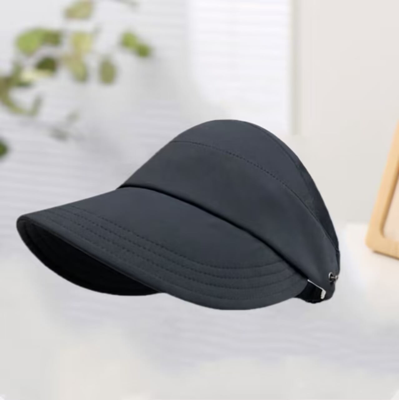 Women Visor Ponytail Sun Hat Wide Brim Hat Packable Visor Outdoor Uv ...