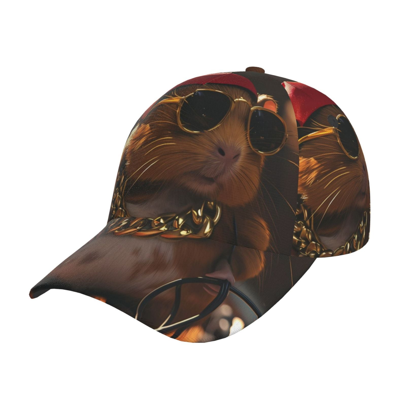 Baseball Cap - Hip-Hop Guinea Pig. Adjustable Size Hats for Men and ...