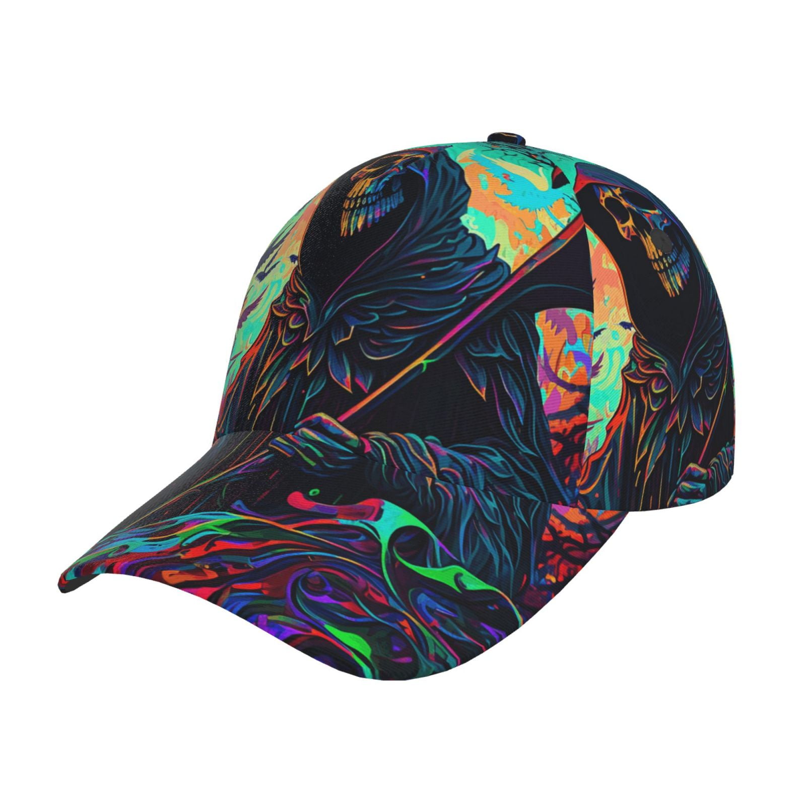Baseball Cap Hip Hop Trucker Hat Snapback Unisex Fashion Dad Hats, Grim ...
