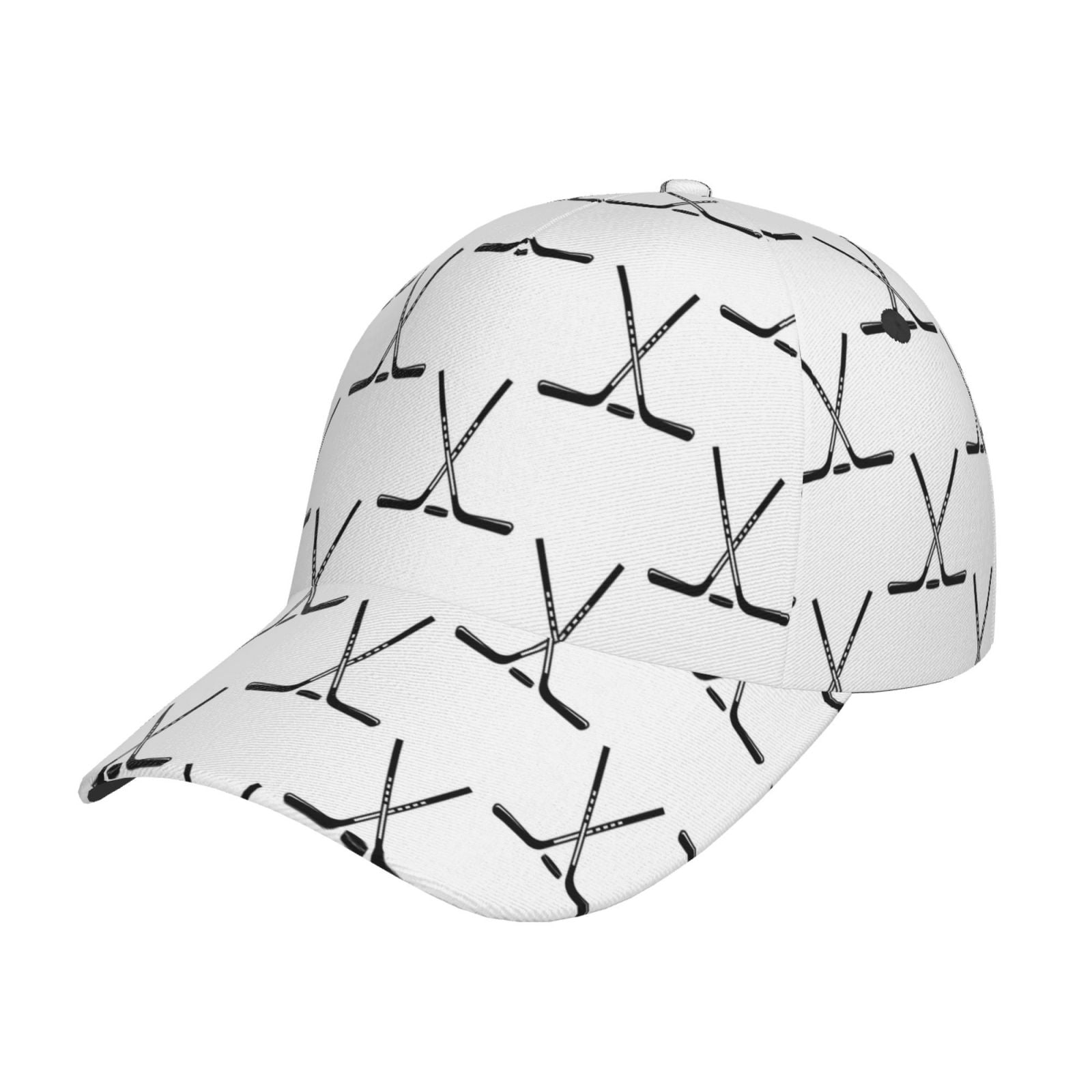 Baseball Cap - Hockey Stick Sport Adjustable Size Hats For Men And ...