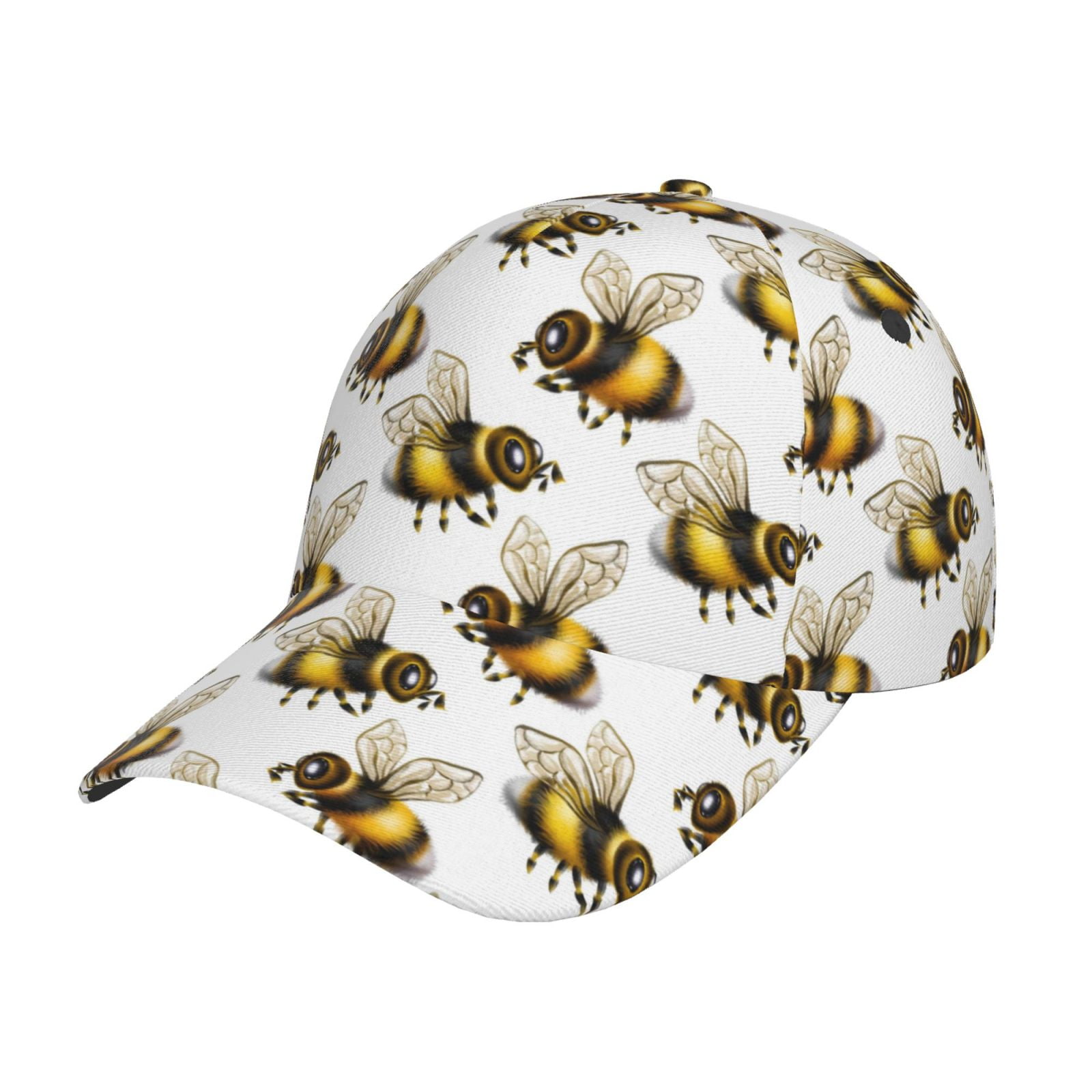 Baseball Cap, Honey Bee Realistic cute Trucker Hats Women Dad Hat for ...