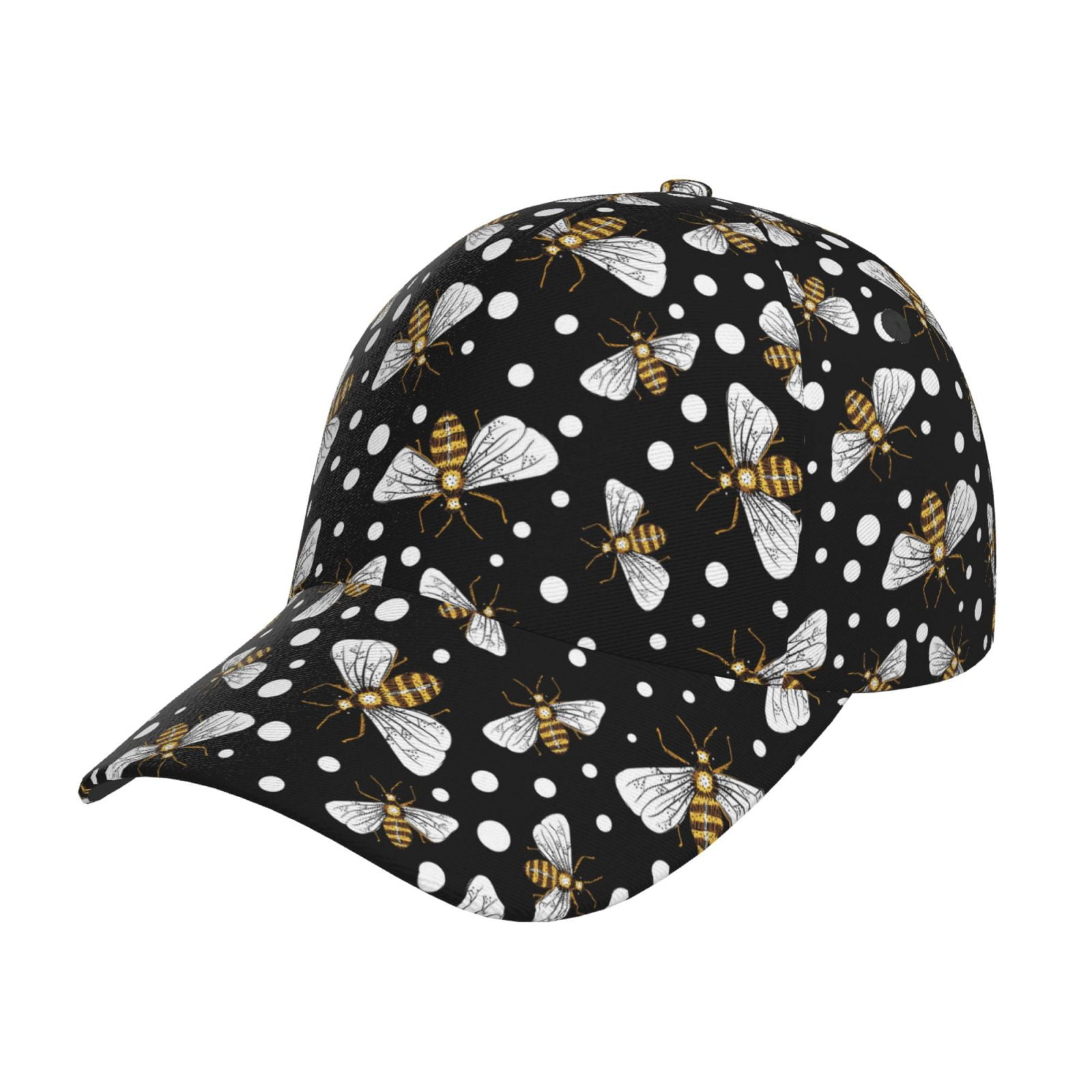 Baseball Cap - Honey Bees At Night Adjustable Size Hats For Men And ...