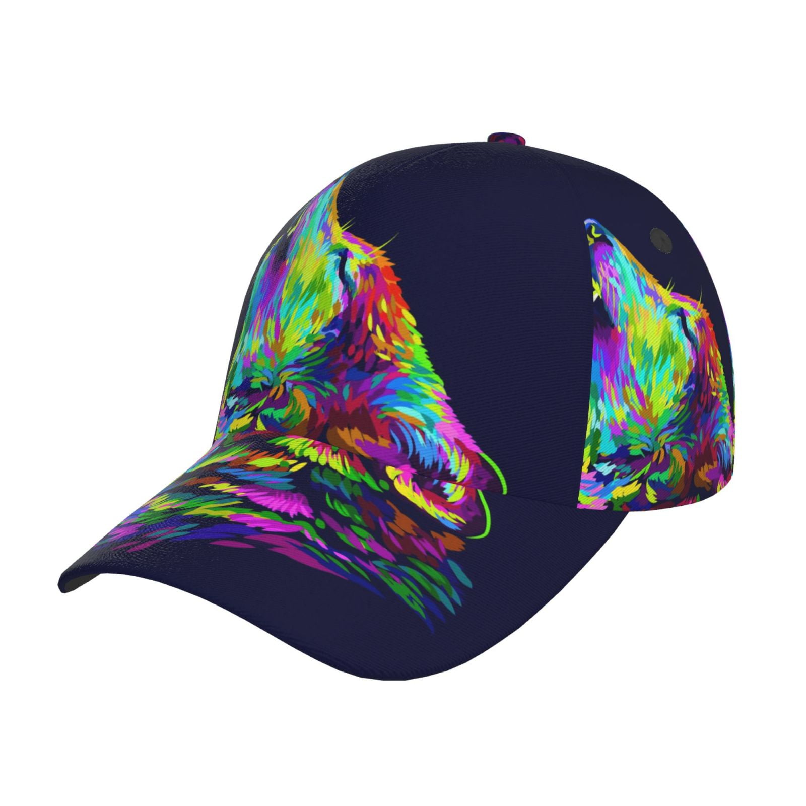 Baseball Cap - Howling Wolf Hats for Men Women Low Profile Classic ...