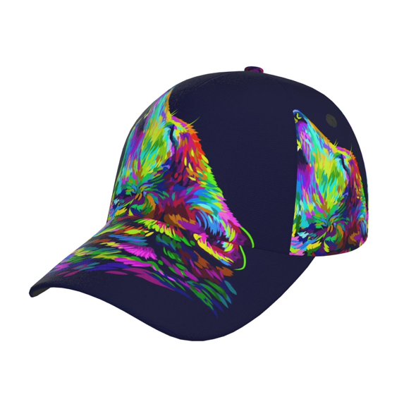 Baseball Cap - Howling Wolf Hats for Men Women Low Profile Classic ...