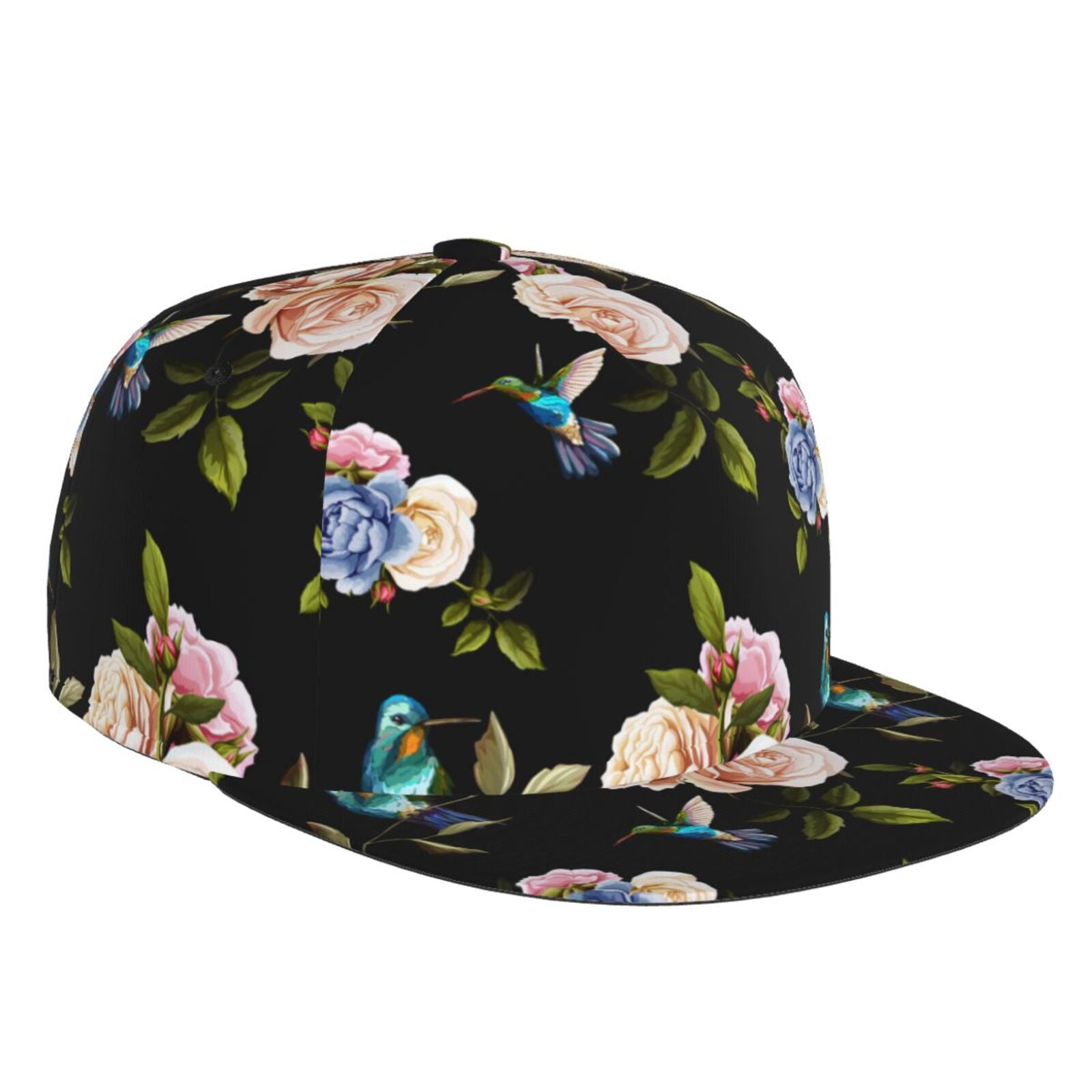 Baseball Cap - Hummingbird Carnation Black Hats for Men/Women Low ...