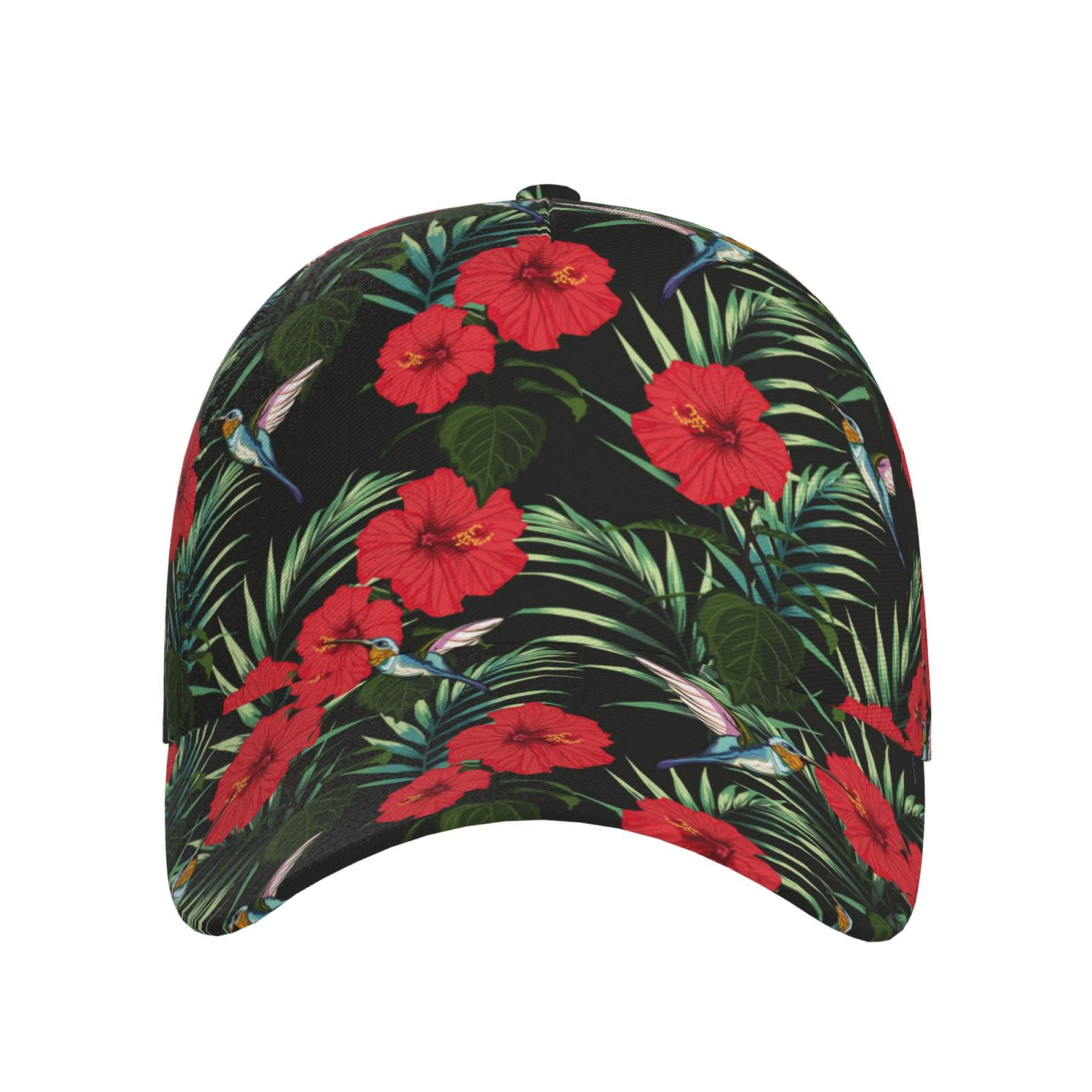 Baseball Cap, Hummingbird Red Hibiscus Trucker Hats Women Dad Hat For ...