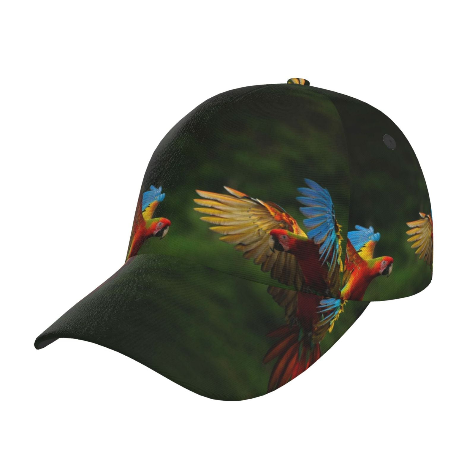 Baseball Cap, Hybrid Parrot in the Forest Trucker Hats Women Dad Hat ...