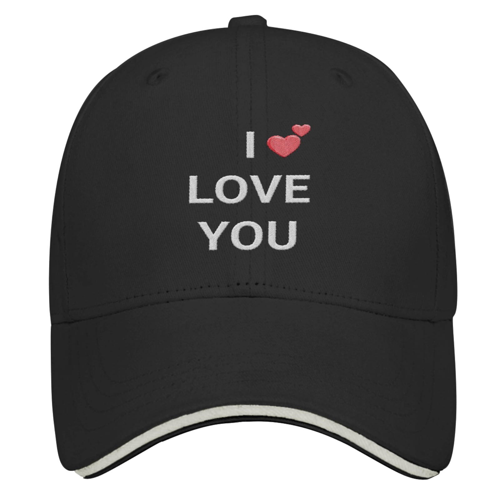 Baseball Cap I love you.png Embroidery Running Caps for Teen Trendy Adjustable for Beach ...