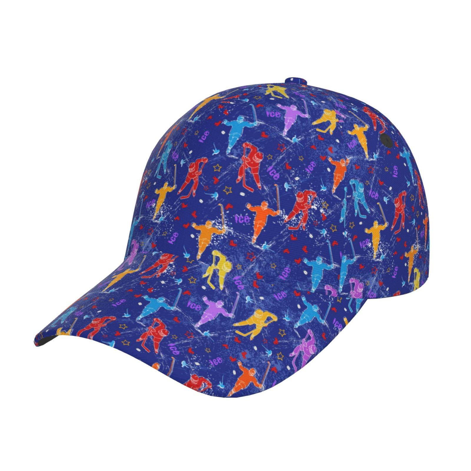 Baseball Cap - Ice Hockey Players With Puck Hats for Men Women Low ...