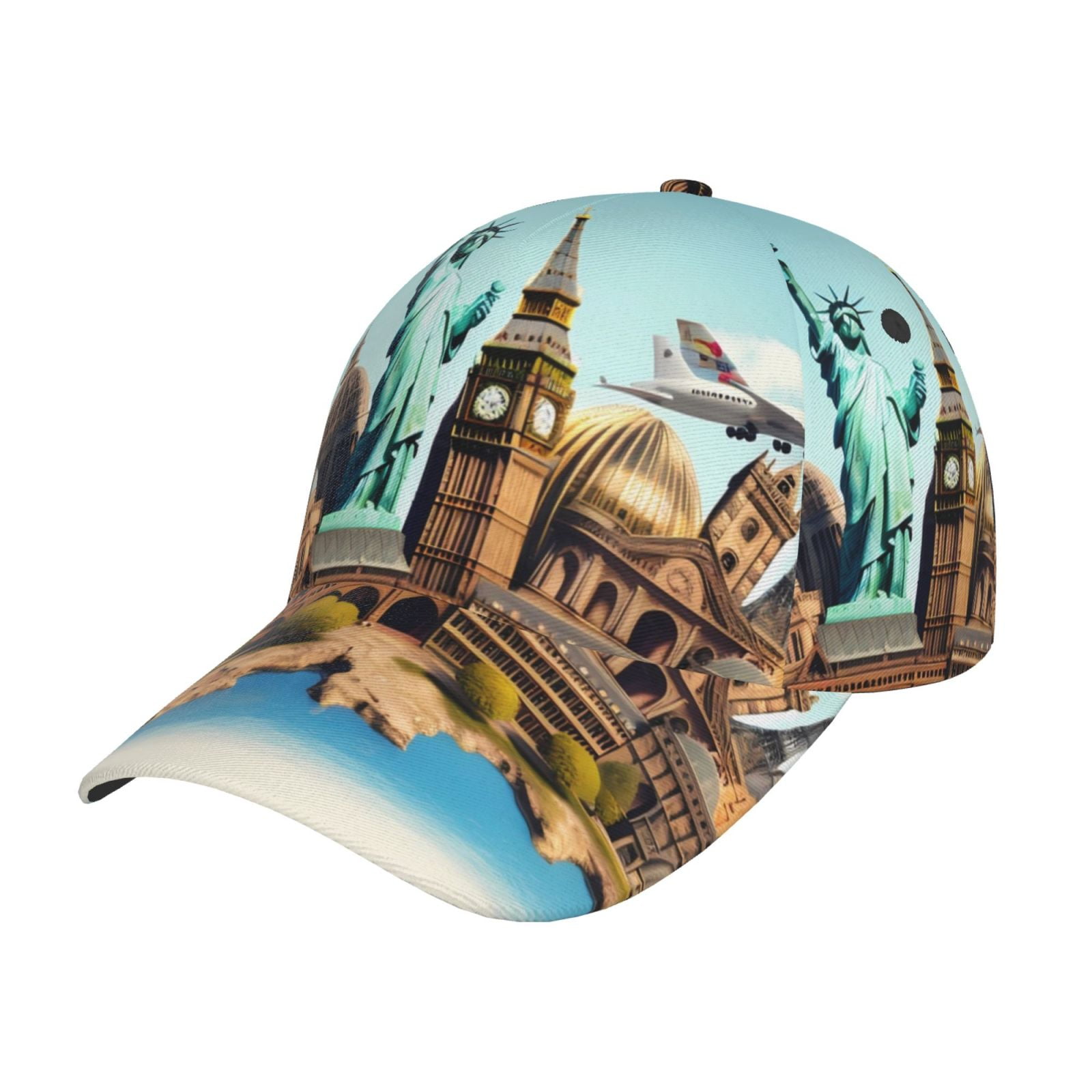 Baseball Cap - Iconic Global Landmarks Hats for Men Women Low Profile ...