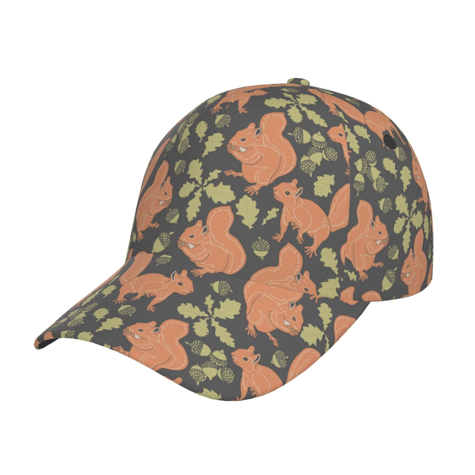 Baseball Cap, Illustration Cartoon Cute Squirrel Hats For Men Women Low ...