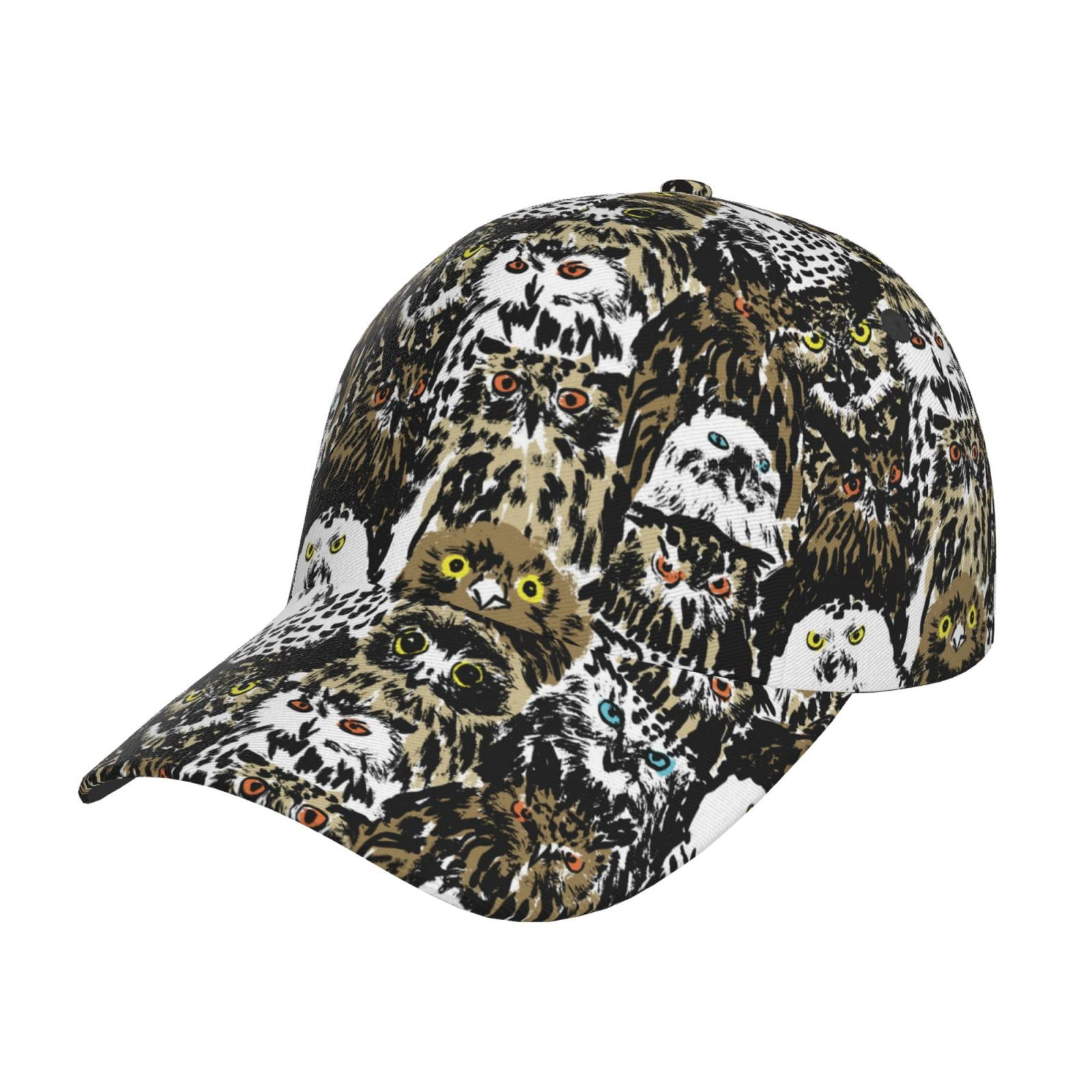 Baseball Cap - Ink Graffiti Owl Adjustable Size Hats for Men and Women ...