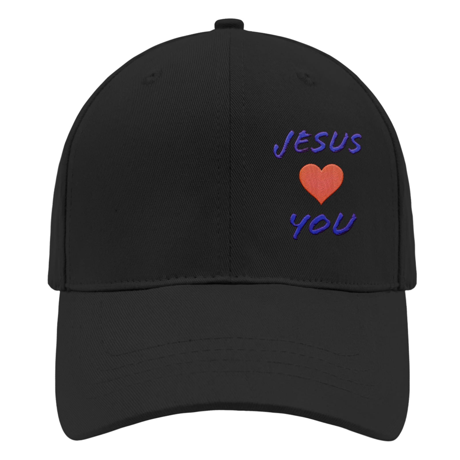 Baseball Cap Jesus loves you.png Embroidery Running Cap for Teen ...