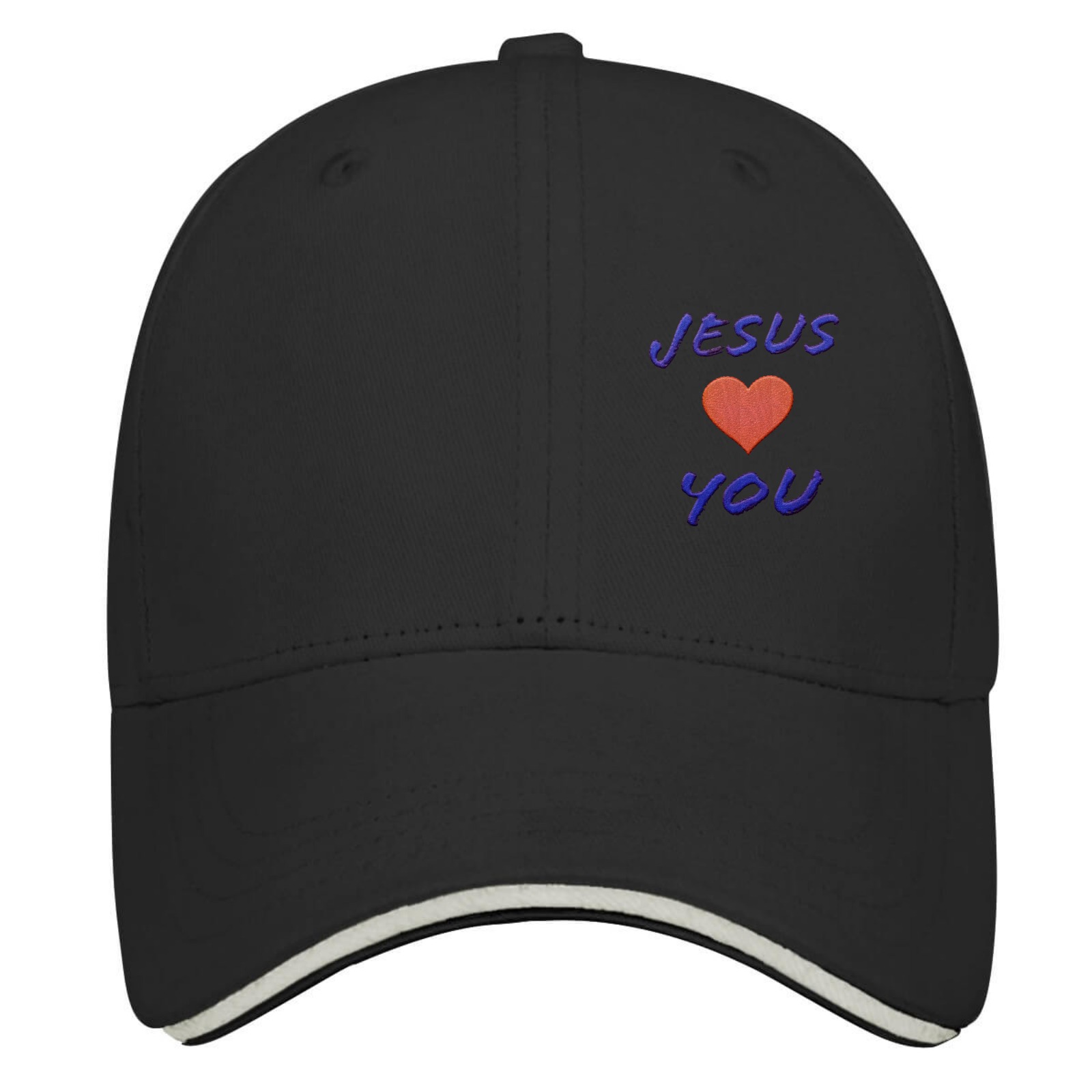 Baseball Cap Jesus loves you.png Embroidery Running Caps for Men Cool ...