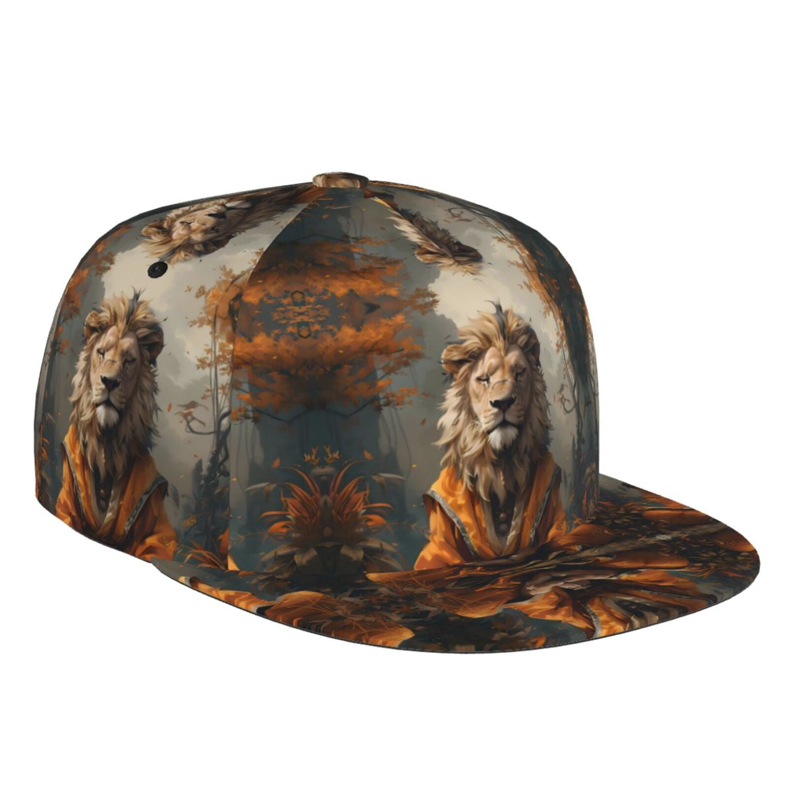 Baseball Cap - Jungle Meditating Lion Hats for Men/Women Low Profile ...