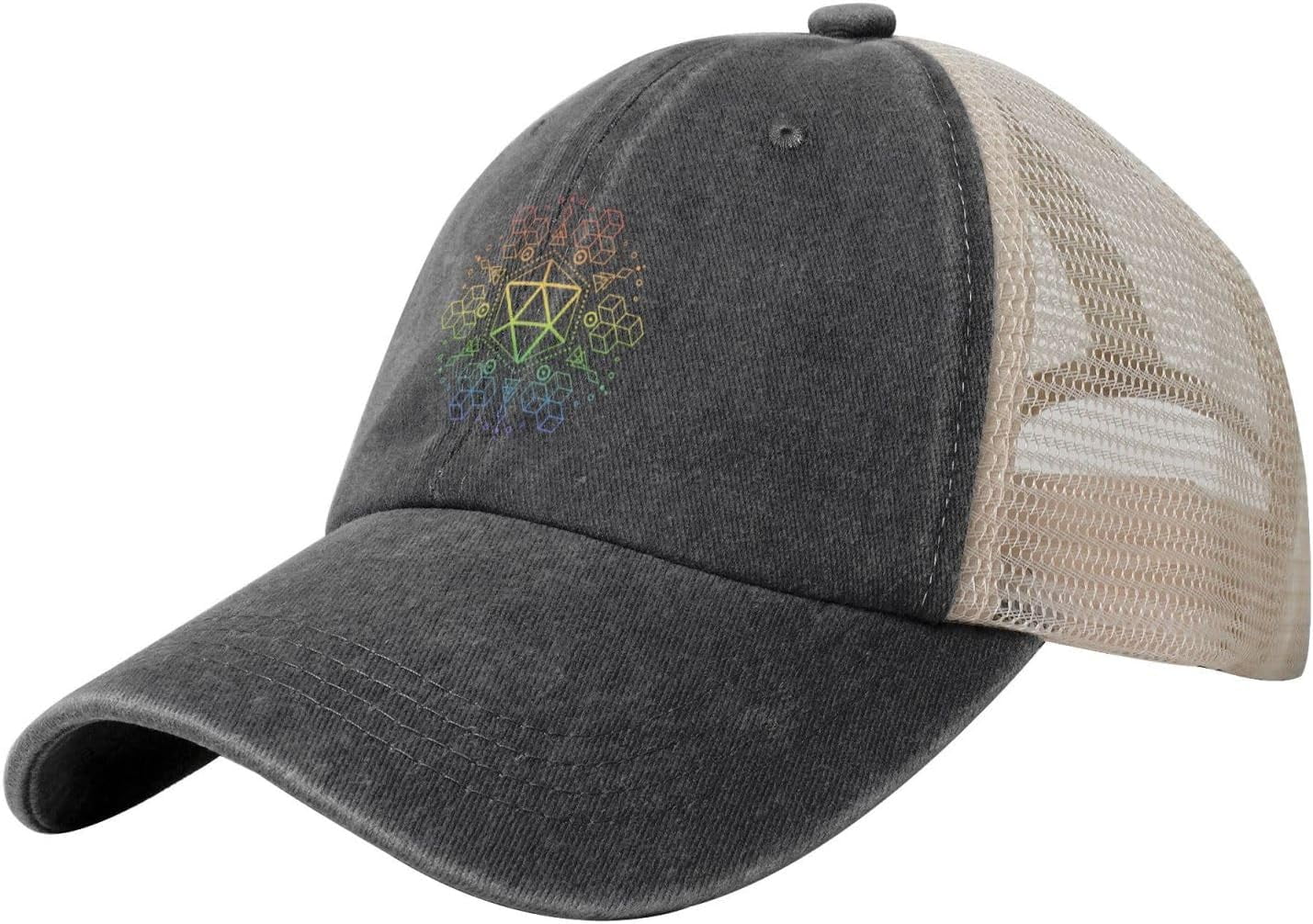 Baseball Cap LGBT Pride Polyhedral Dice Sword for DND Player Trucker ...