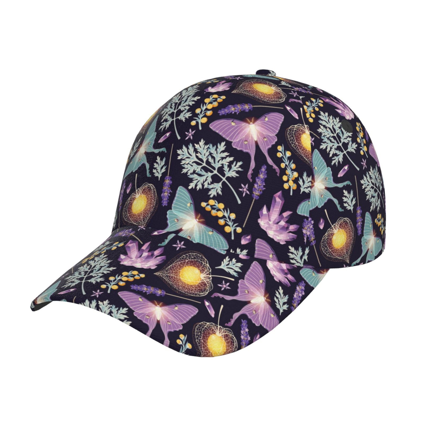 Baseball Cap, Lavender Flowers Butterfly Hats For Men Women Low Profile ...
