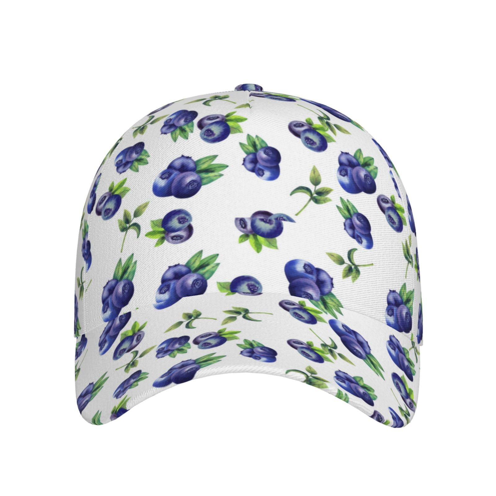 Baseball Cap, Leaf Blueberries Print Trucker Hats Women Dad Hat For ...