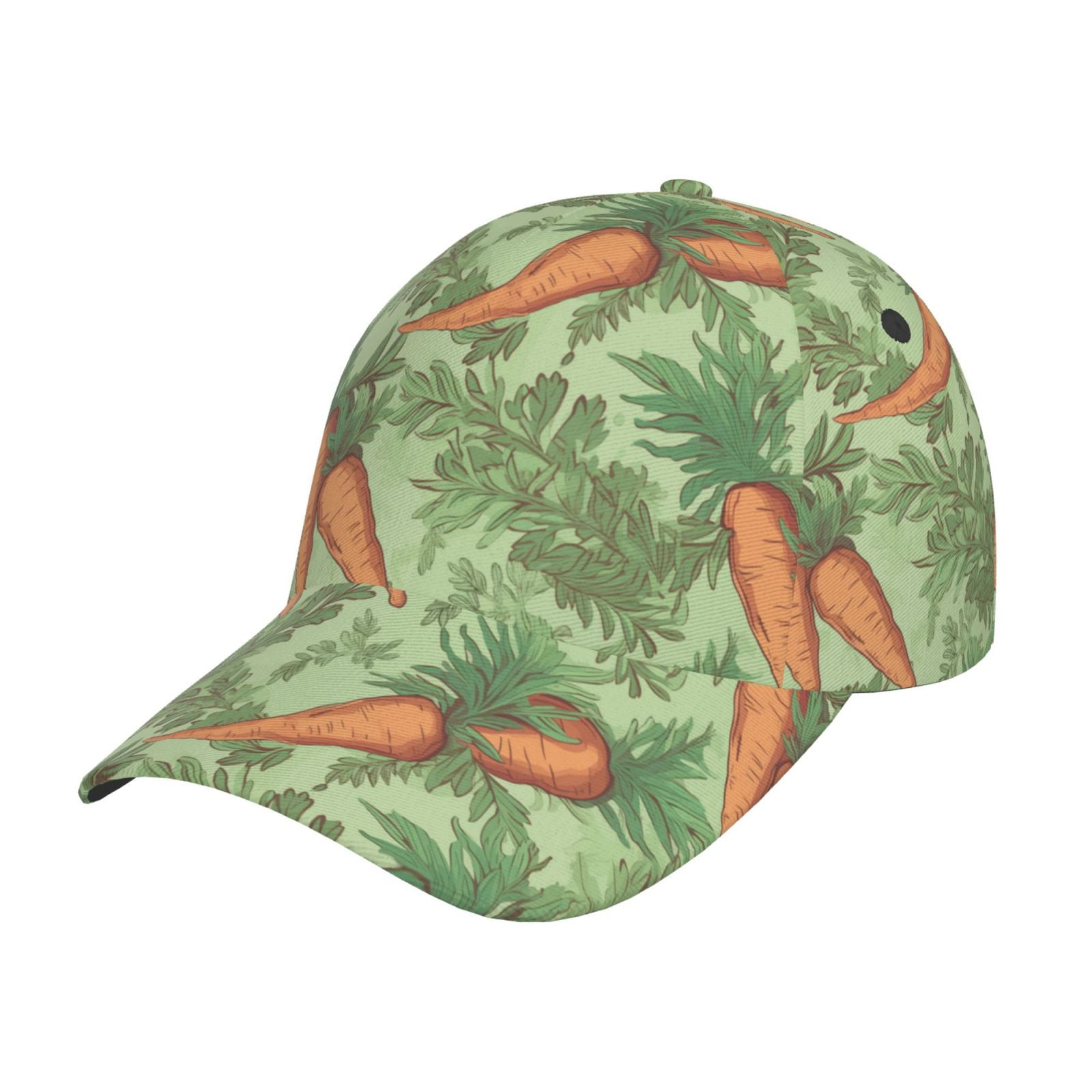 Baseball Cap, Leaf Carrot Print Hats For Men Women Low Profile Classic ...
