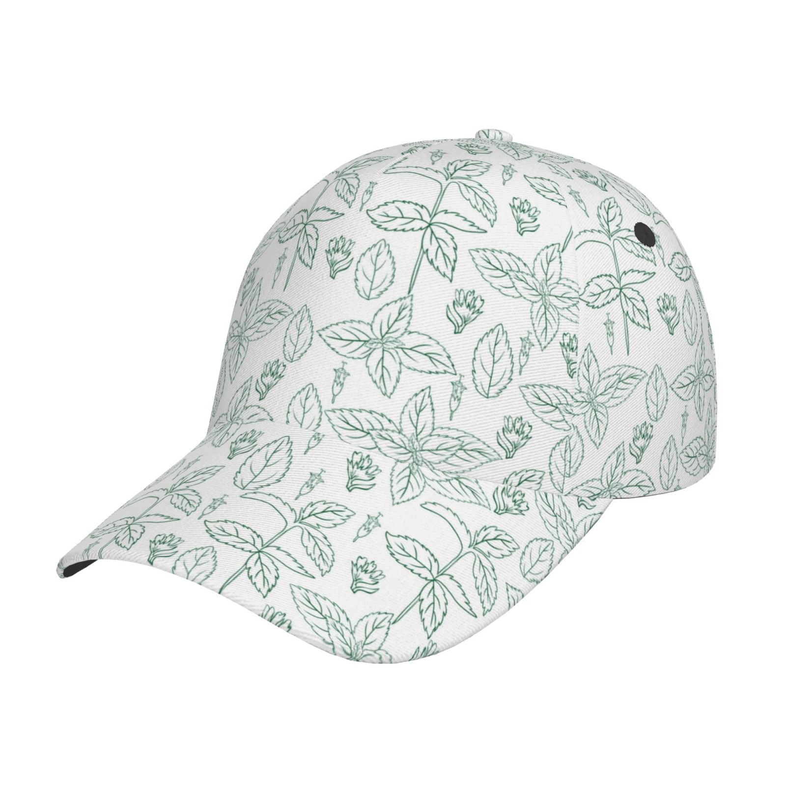 Baseball Cap, Leaf Print Hats For Men Women Low Profile Classic ...