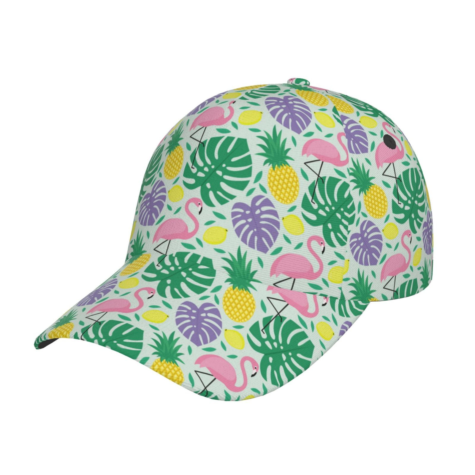 Baseball Cap - Leaves Bird Pineapple Adjustable Size Hats For Men And ...