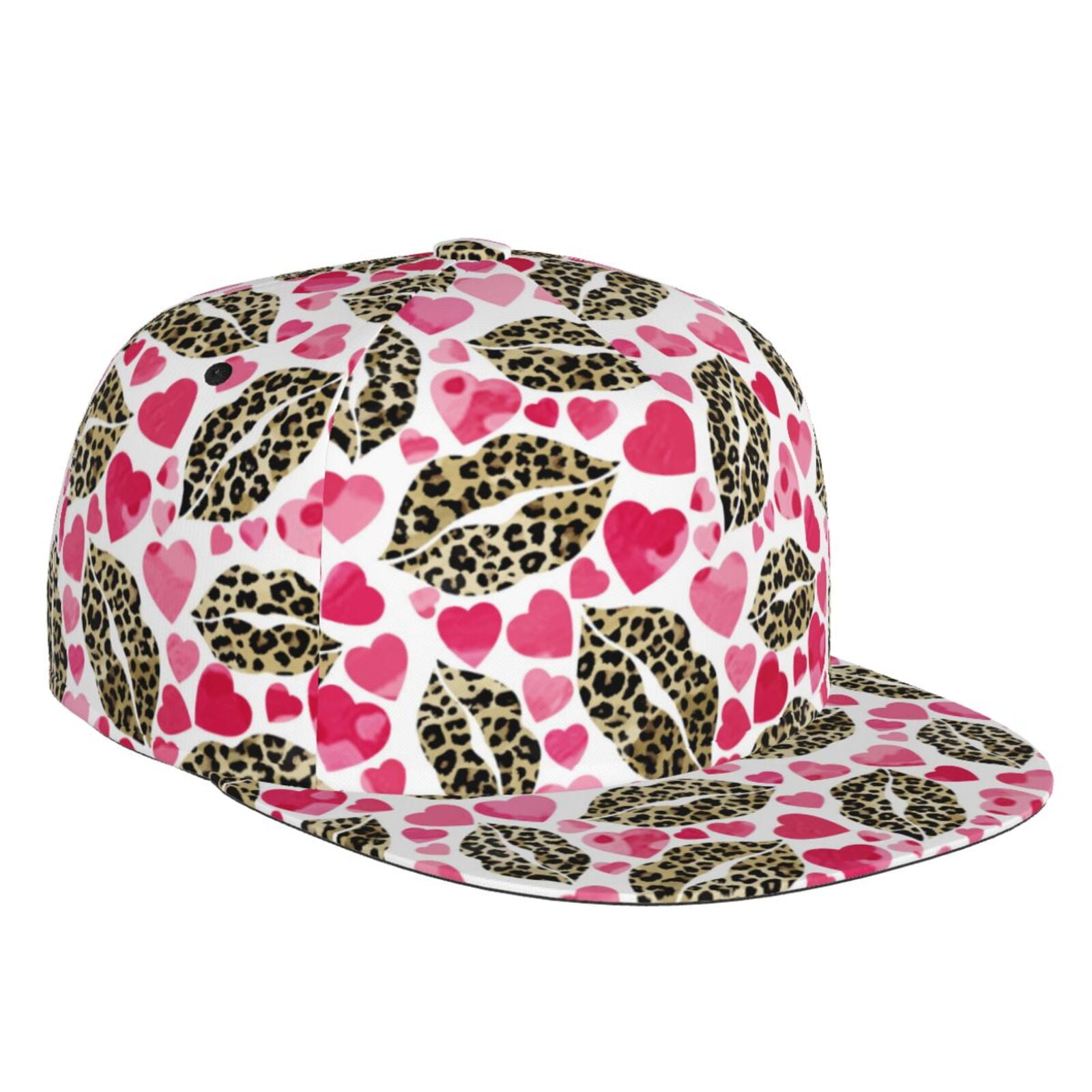 Baseball Cap - Leopard lip pink heart Hats for Men/Women Low Profile ...