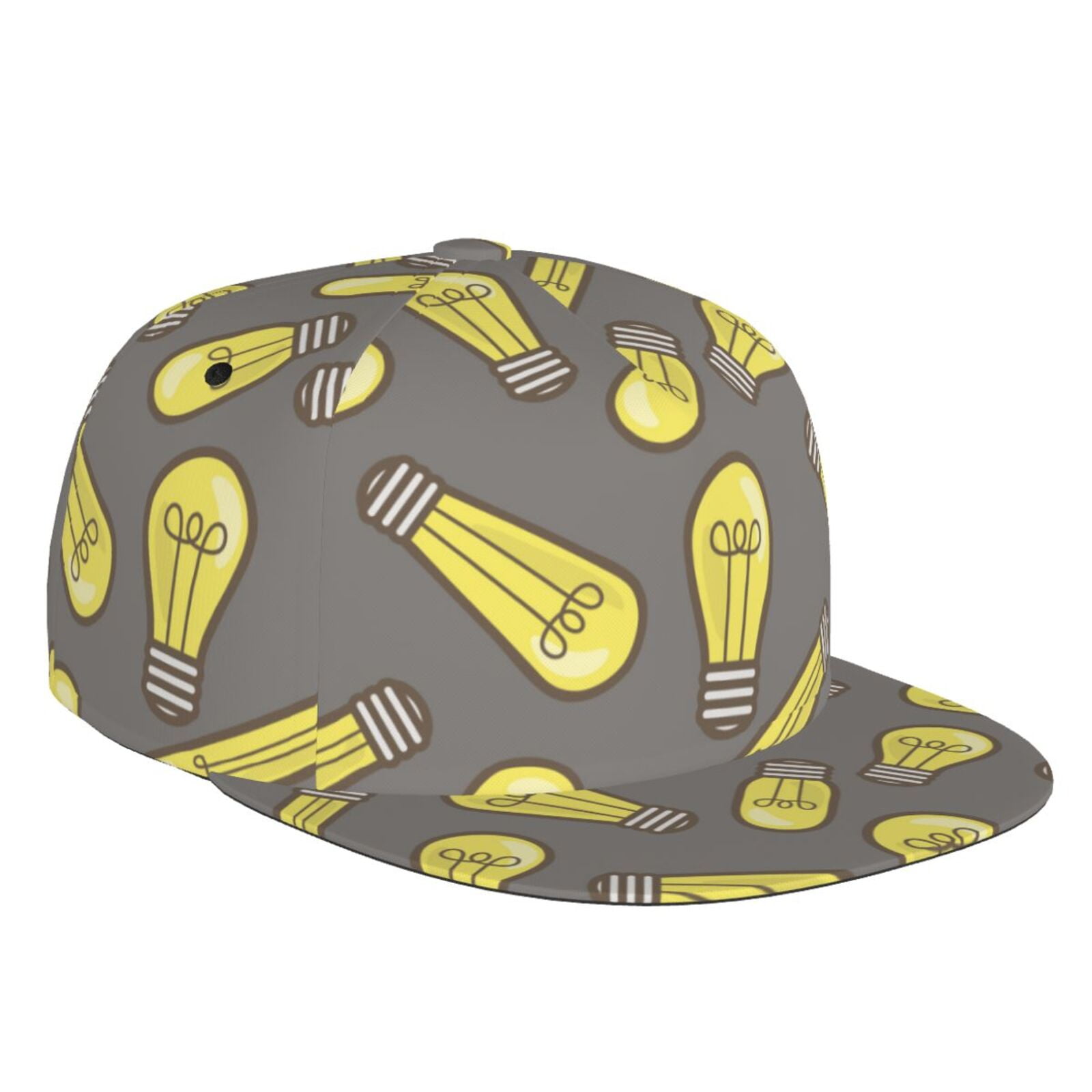 Baseball Cap - Light Bulb Pattern easy Hats for Men/Women Low Profile ...