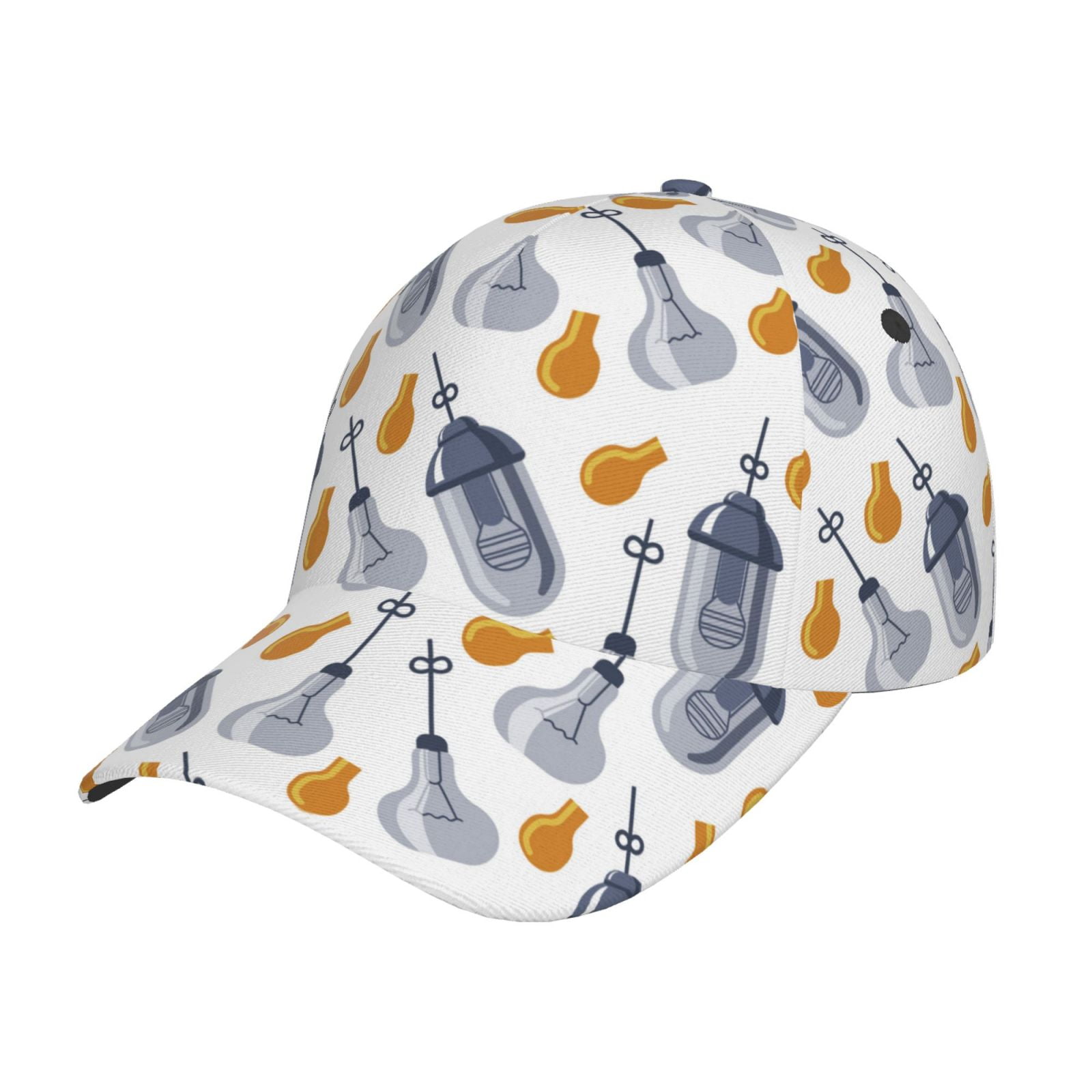Baseball Cap, Light Bulbs Print Sun Hats For Men Women, Adjustable Golf ...