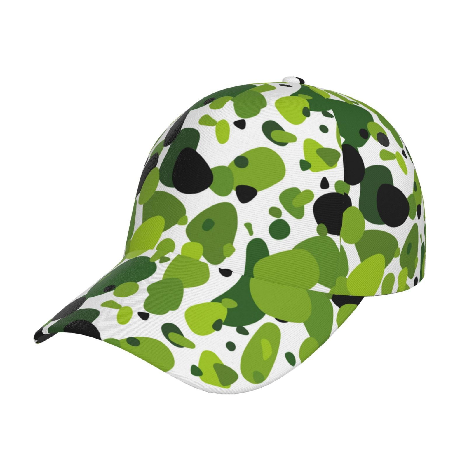 Baseball Cap - Light Green Spots Adjustable Size Hats For Men And Women ...