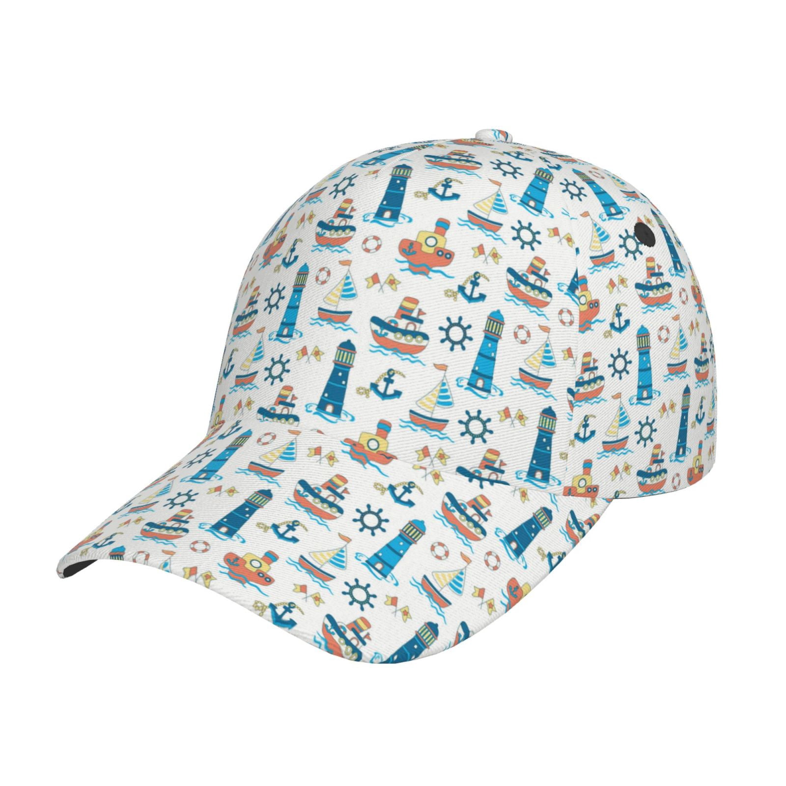 Baseball Cap - Lighthouse And Sea Adjustable Size Hats for Men and ...