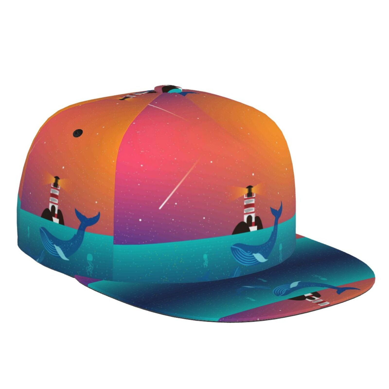 Baseball Cap - Lighthouse and Whale Hats for Men/Women Low Profile ...