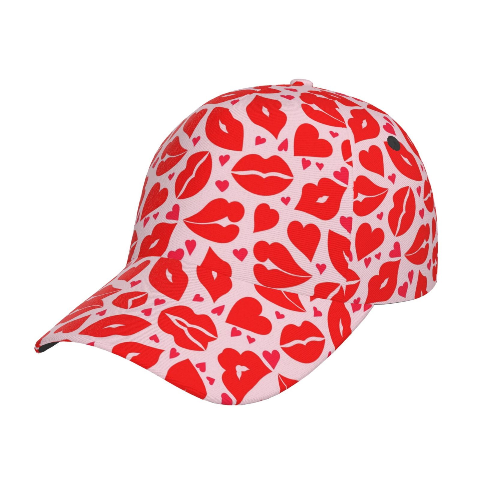 Baseball Cap, Lips Kiss Trucker Hats Women Dad Hat for Workouts ...
