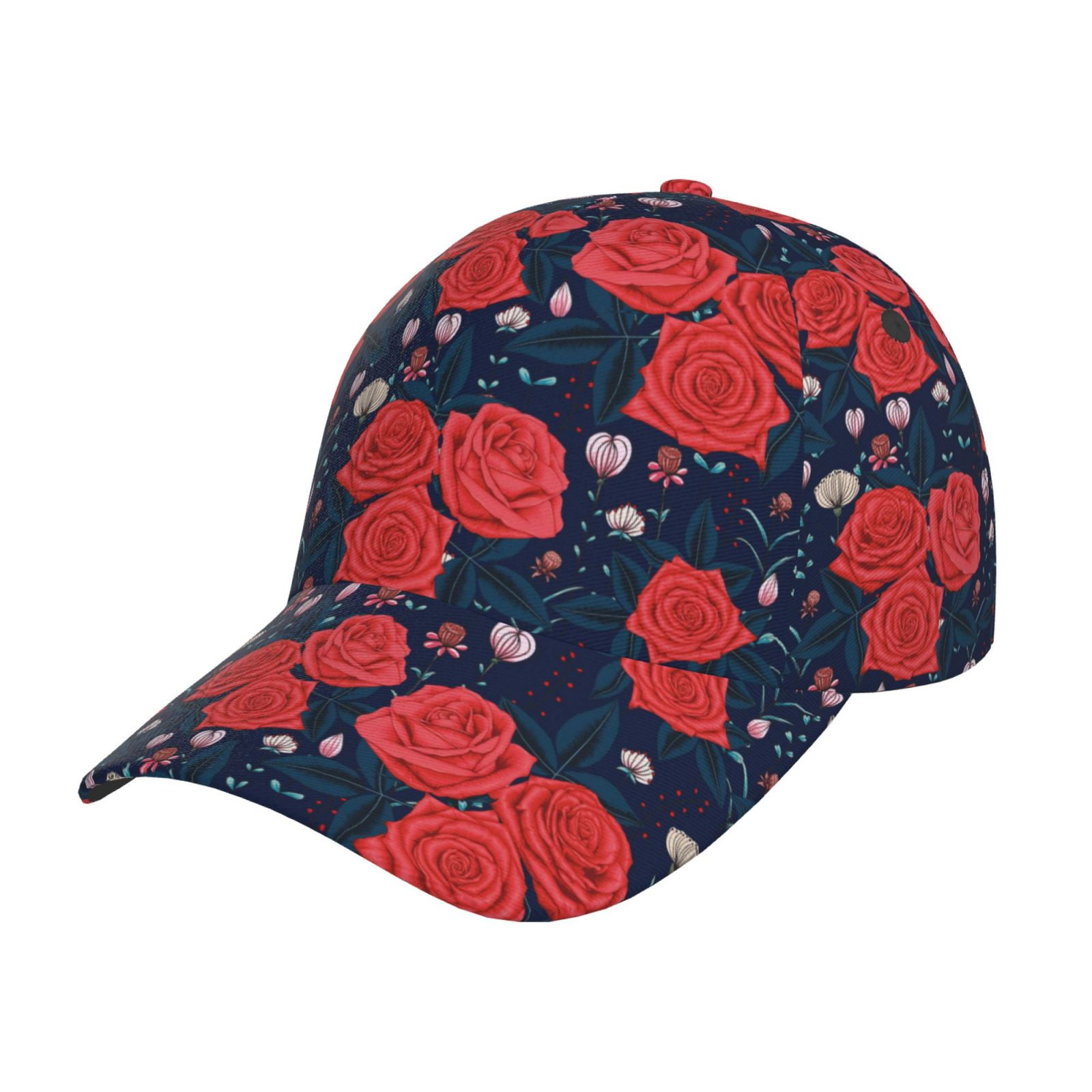 Baseball Cap - Lotus Root Rose Flowers Adjustable Size Hats For Men And ...
