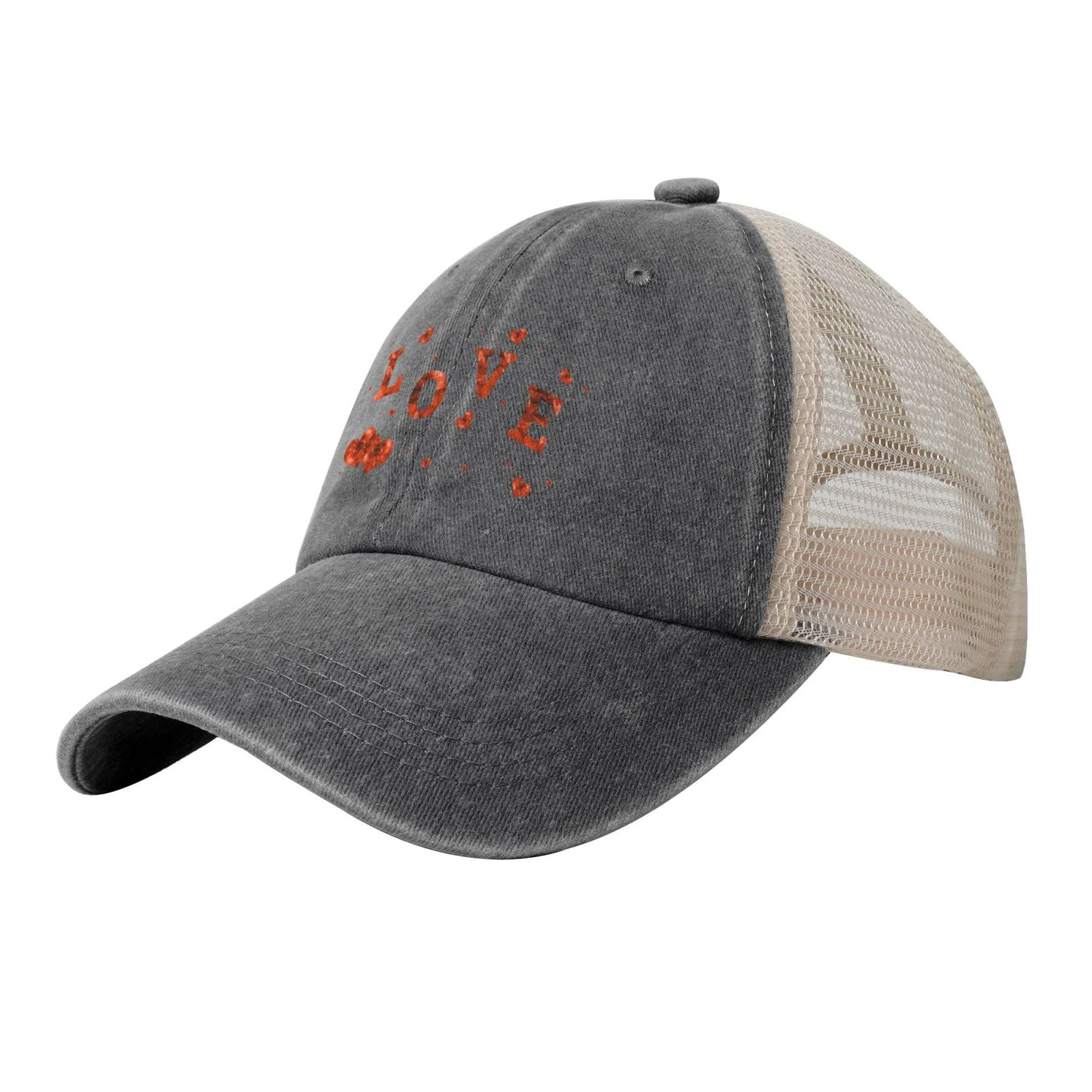 Baseball Cap Love-hearts Printing Dad Hat for Men Graphic,Cool,Casual ...
