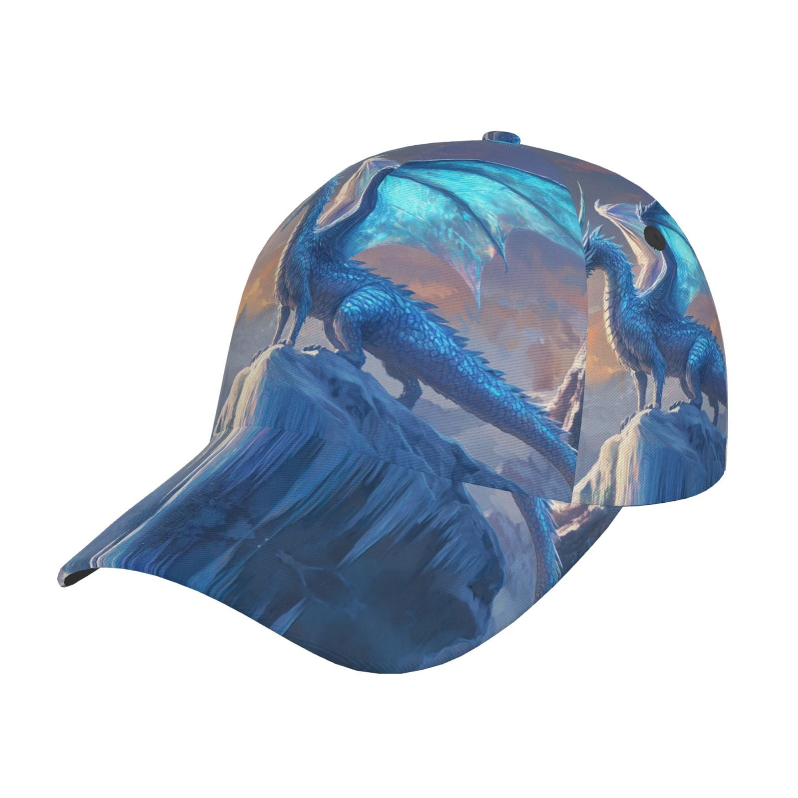 Baseball Cap - Majestic Ice Dragon Summit Hats for Men Women Low ...