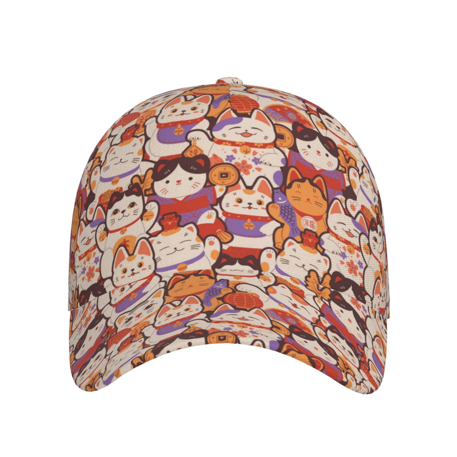 Baseball Cap, Maneki-Neko Cats Trucker Hats Women Dad Hat For Workouts ...