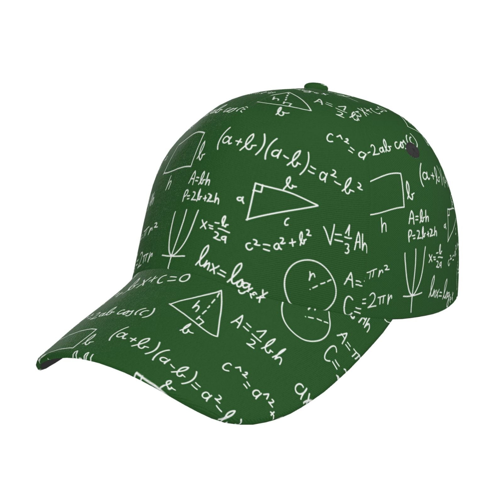 Baseball Cap, Math Equation Green Hats For Men Women Low Profile ...