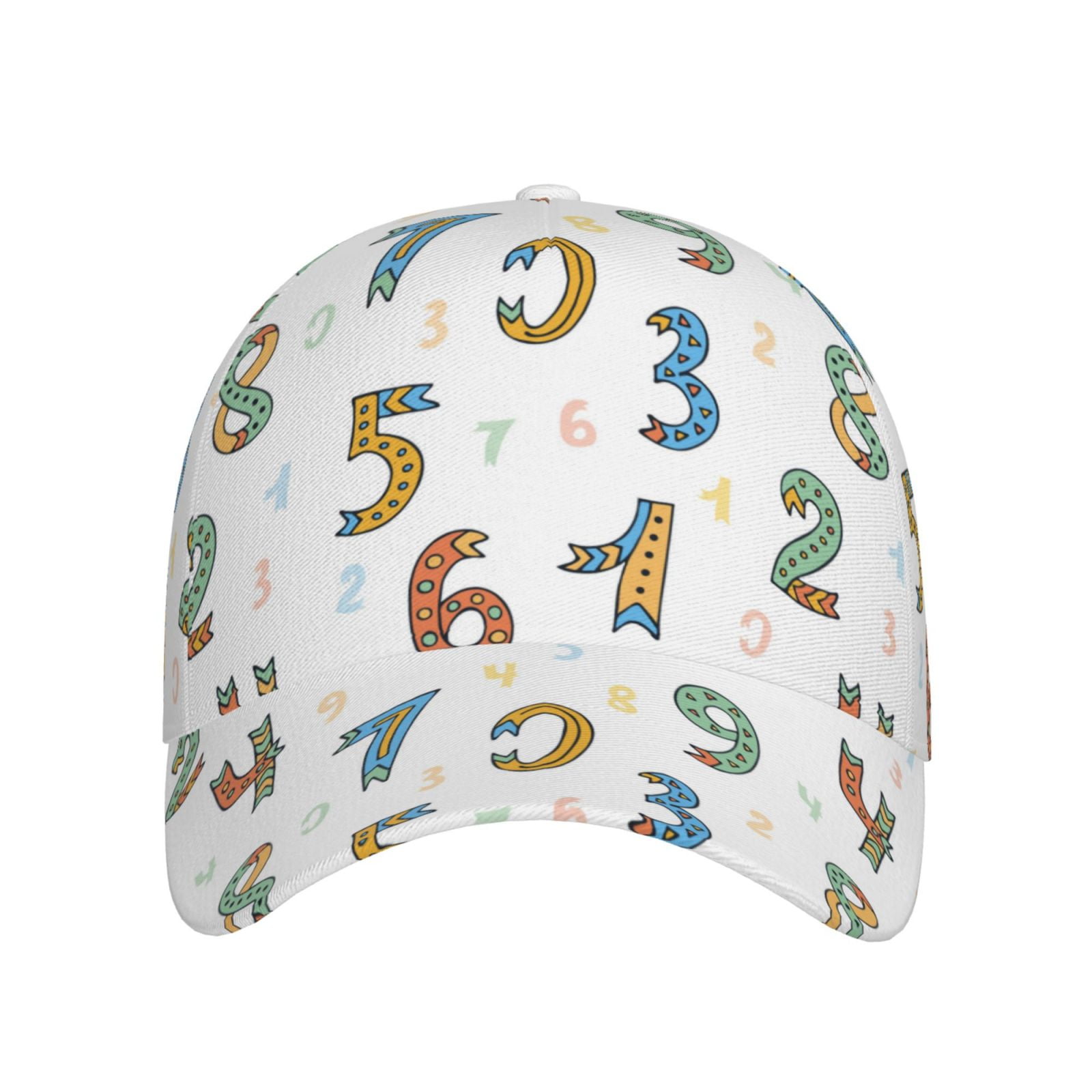 Baseball Cap, Math Number Print Cartoon Trucker Hats Women Dad Hat For ...