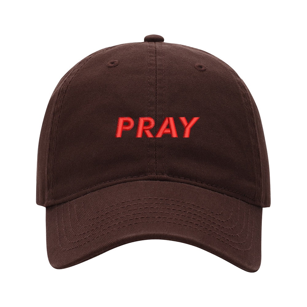 Baseball Cap Men Almighty Pray Embroidered Washed Cotton Dad Hat ...