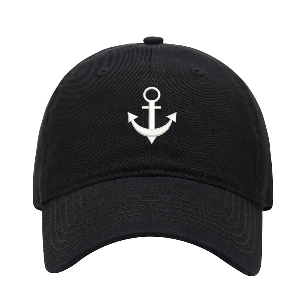 Baseball Cap Men Anchor Embroidered Washed Cotton Dad Hat Baseball Caps ...