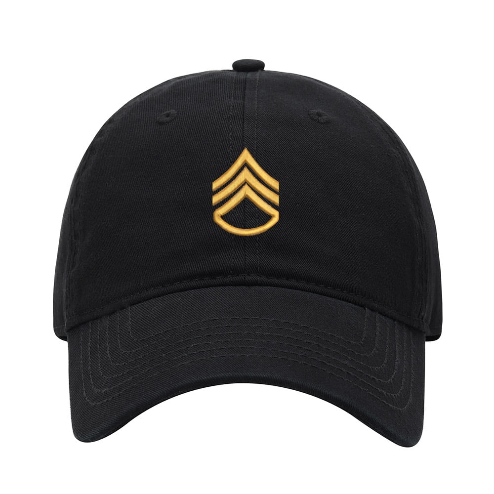 Baseball Cap Men Army Rank Patch Staff Sergeant Embroidered Washed ...