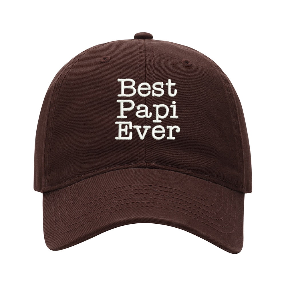 Baseball Cap Men Best Papi Ever Embroidered Washed Cotton Dad Hat ...
