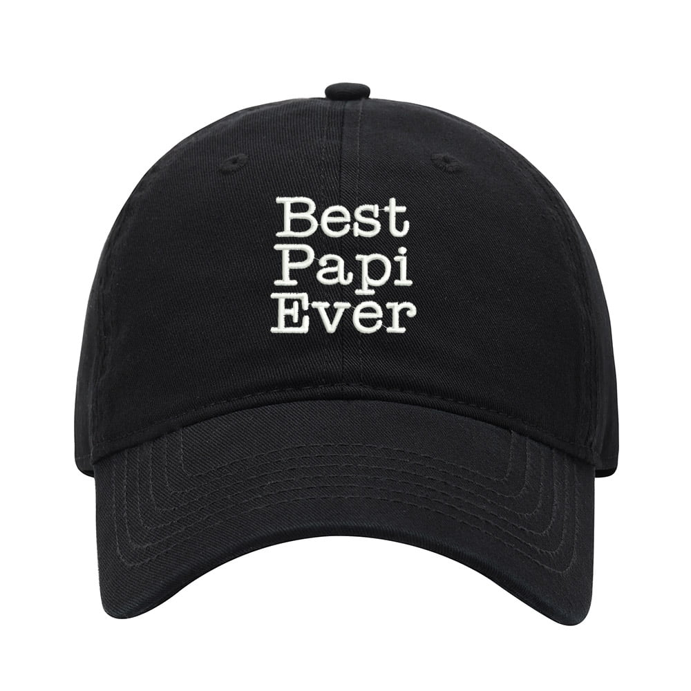 Baseball Cap Men Best Papi Ever Embroidered Washed Cotton Dad Hat ...