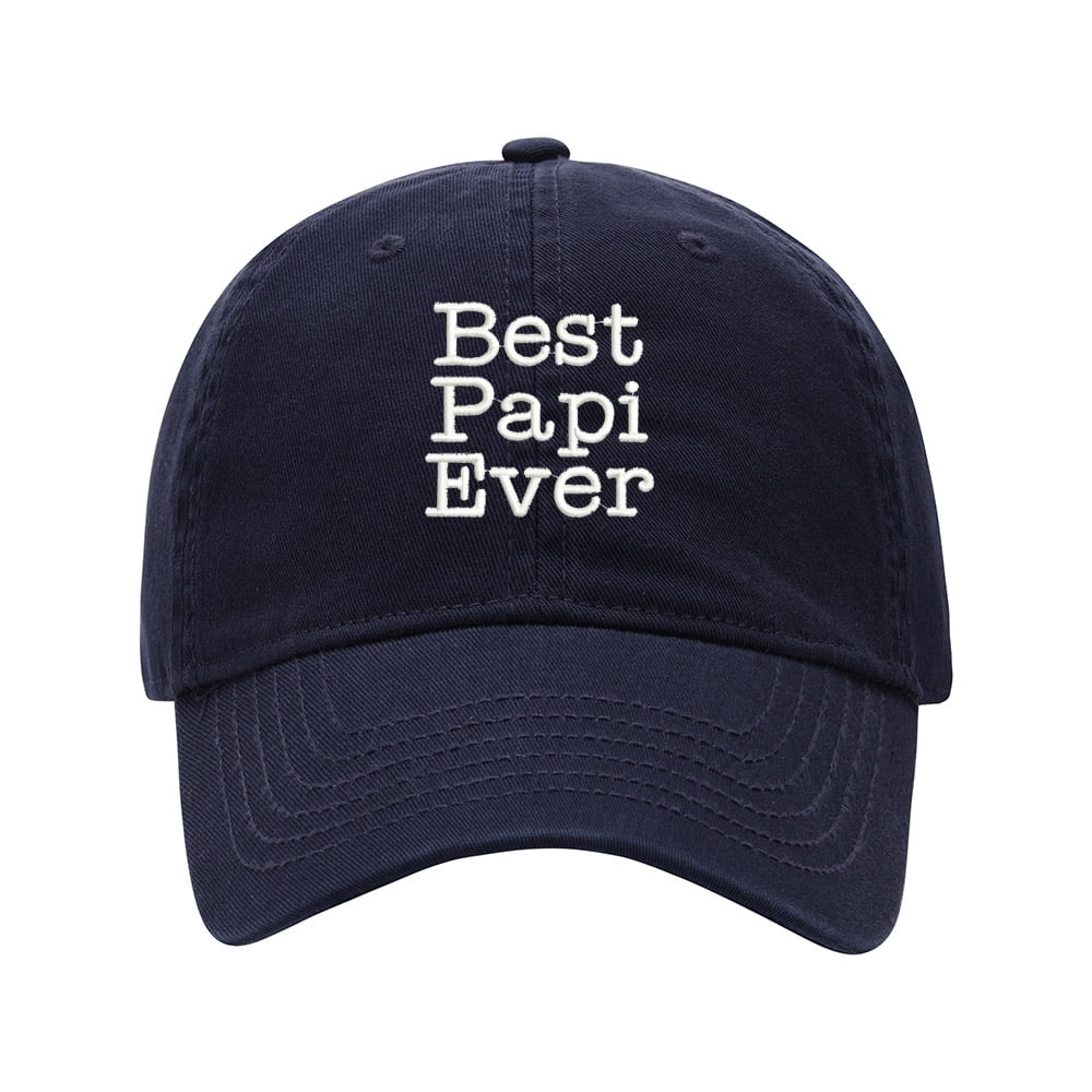 Baseball Cap Men Best Papi Ever Embroidered Washed Cotton Dad Hat Baseball Caps - Walmart.com