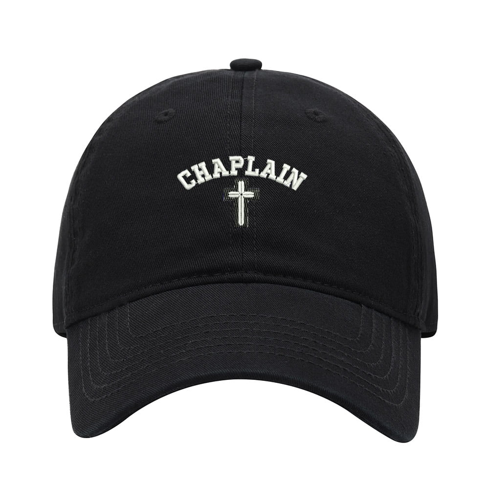 Baseball Cap Men Christain Chaplain Cross Embroidered Washed Cotton Dad ...