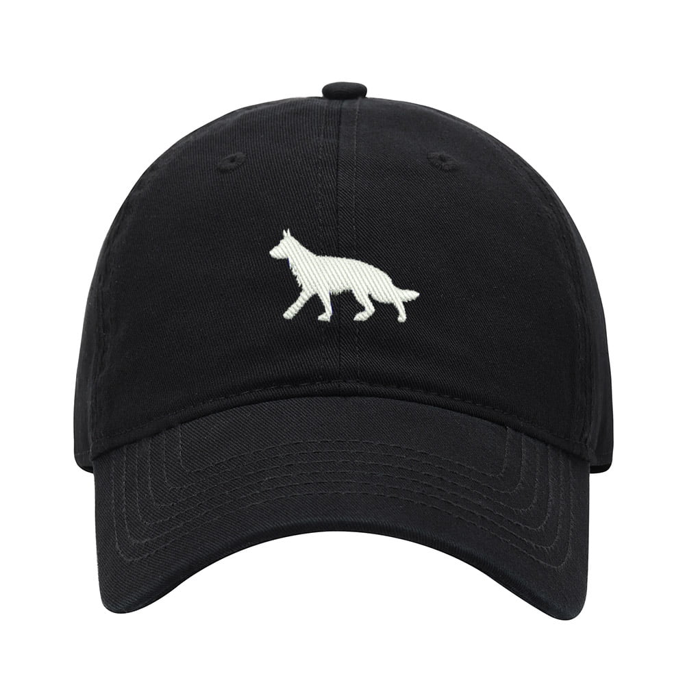 Baseball Cap Men German Shepherd Dog Embroidered Washed Cotton Dad Hat ...