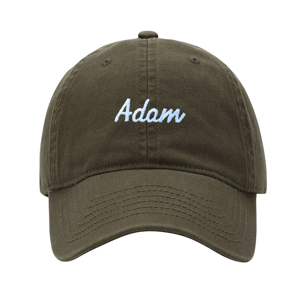 Baseball Cap Men Name Adam Gift Embroidered Washed Cotton Dad Hat ...